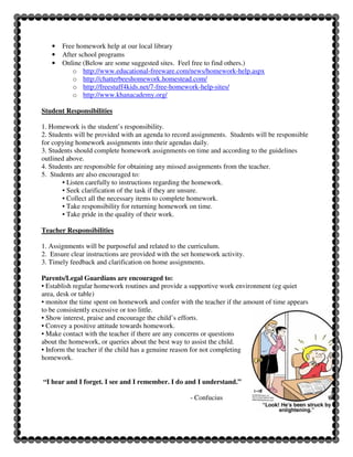 Homework Stance | PDF