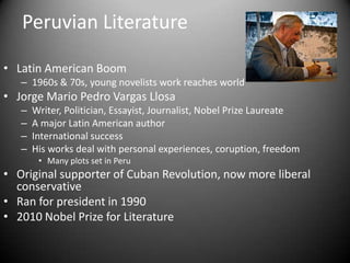 Assignment 5 nation report 2 - peru | PPTX