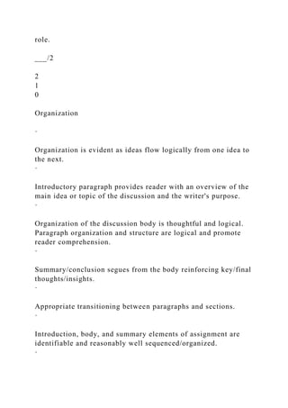 Assignment #5a Preliminary Paper Organizational Overview, Recommen.docx