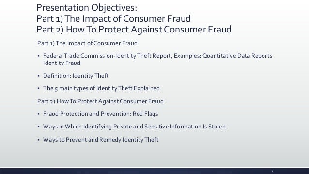 Assignment 5 consumer fraud protection