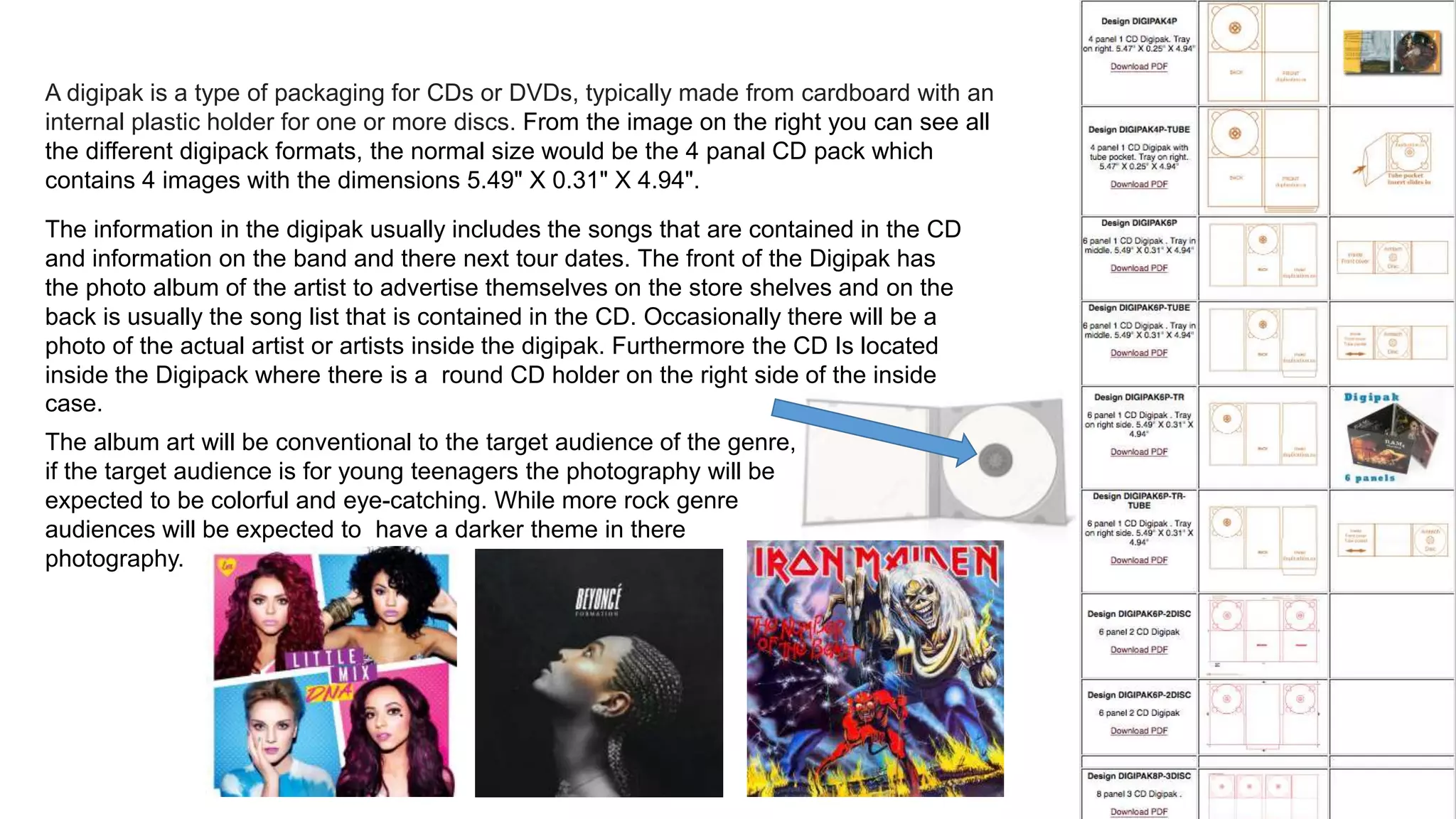 Assignment 5 digipak research | PPT