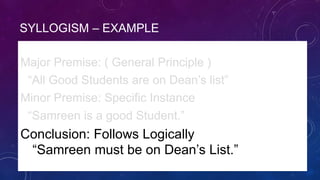 Deductive reasoning | PPTX