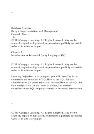 Assignment 5Understanding SQL100 points (Questions 1 to 7 eac.docx