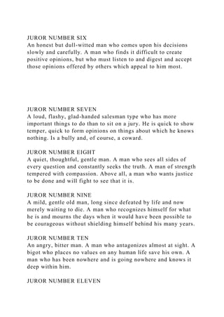 Assignment 6.1 - Twelve Angry MenRevisit the video of Twelve Ang.docx