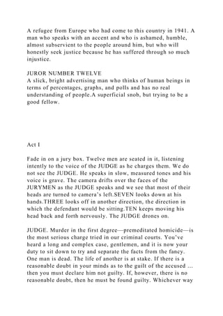 Assignment 6.1 - Twelve Angry MenRevisit the video of Twelve Ang.docx