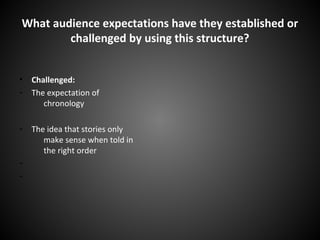 Assignment 6 simple film narrative structure analysis | PPT