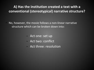 Assignment 6 simple film narrative structure analysis | PPT