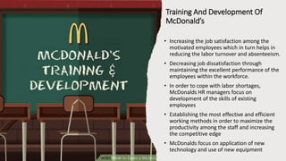 ORGANISATIONAL HR STRATEGIES OF MC'D AND BURGER KING | PPT