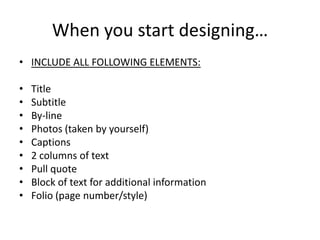 Assignment 6 magazines | PPTX