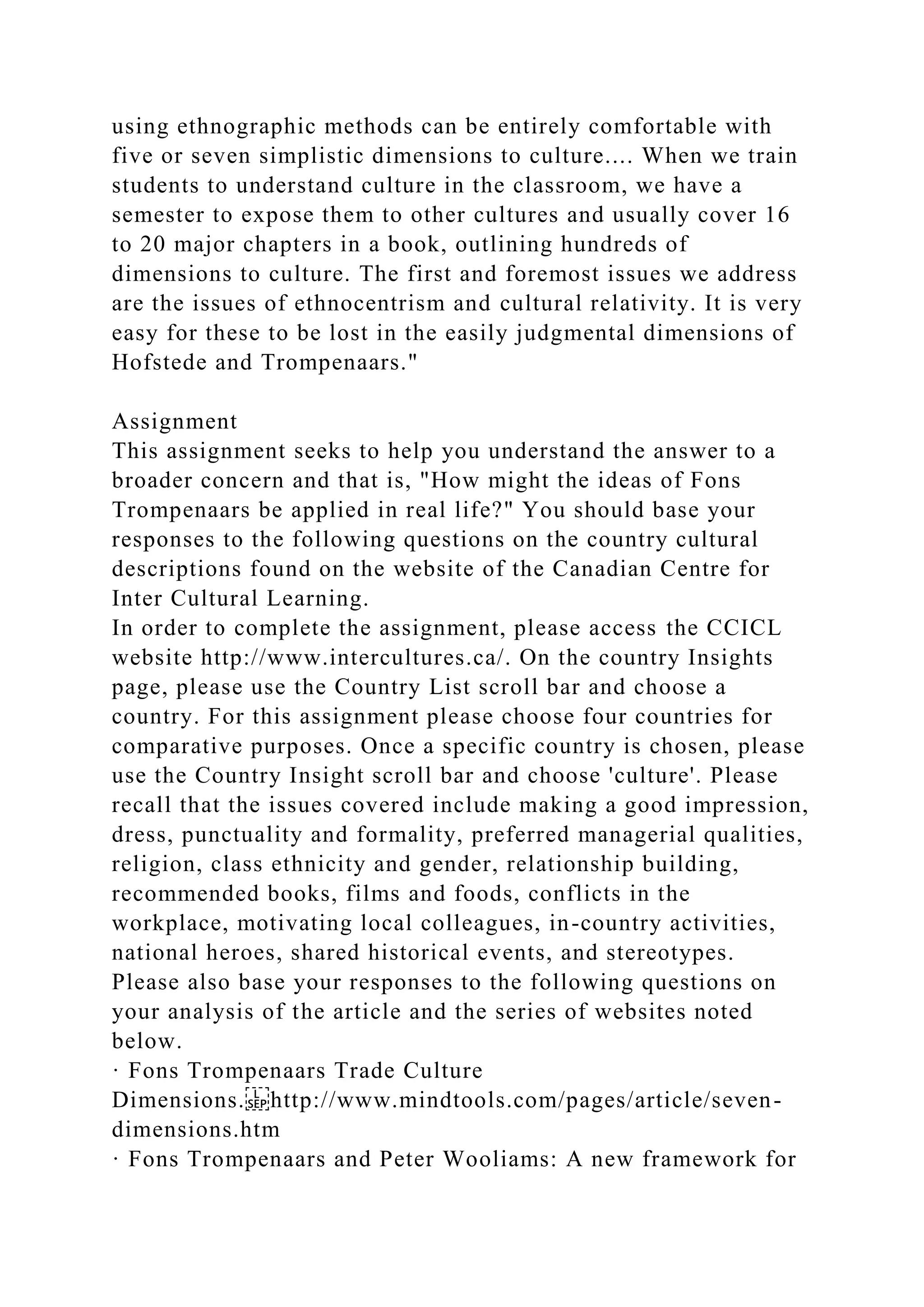 Assignment 6Module 6 - The Ideas of Geert Hofstede Similar Coun.docx