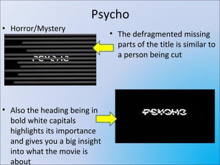 Assignment #6 opening sequence analysis | PPT