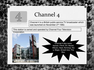 Assignment 6 tv channel research | PPTX | History | Genres