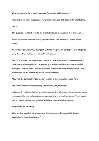 ASSIGNMENT 8 BU470 Strategic Management | PDF