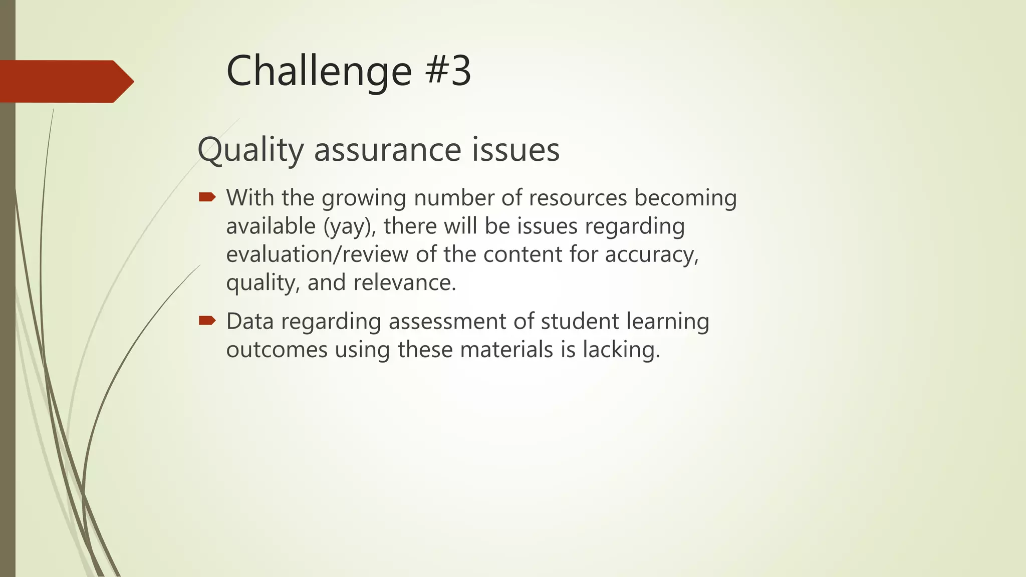 OER: Benefits and Challenges | PPT