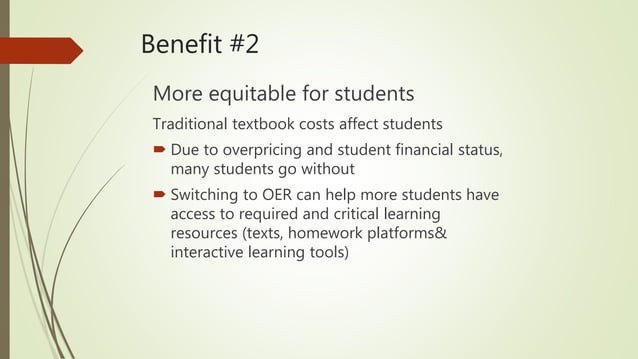 OER: Benefits and Challenges | PPT