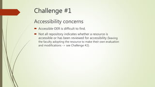 OER: Benefits and Challenges | PPT