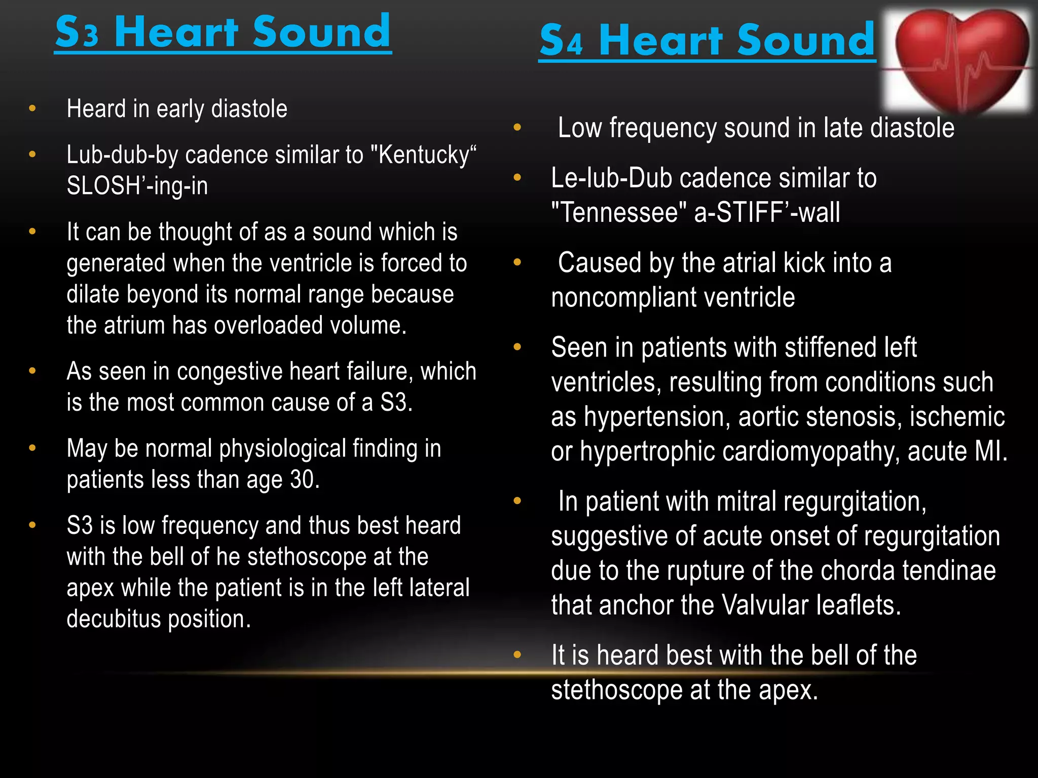 Heart Sounds and Murmurs | PPT