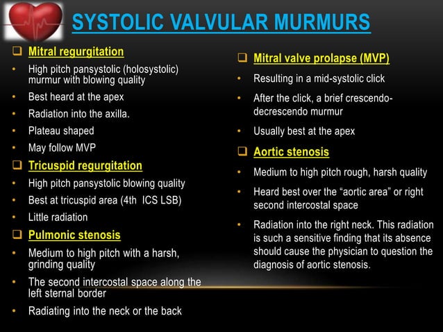 Heart Sounds and Murmurs | PPT