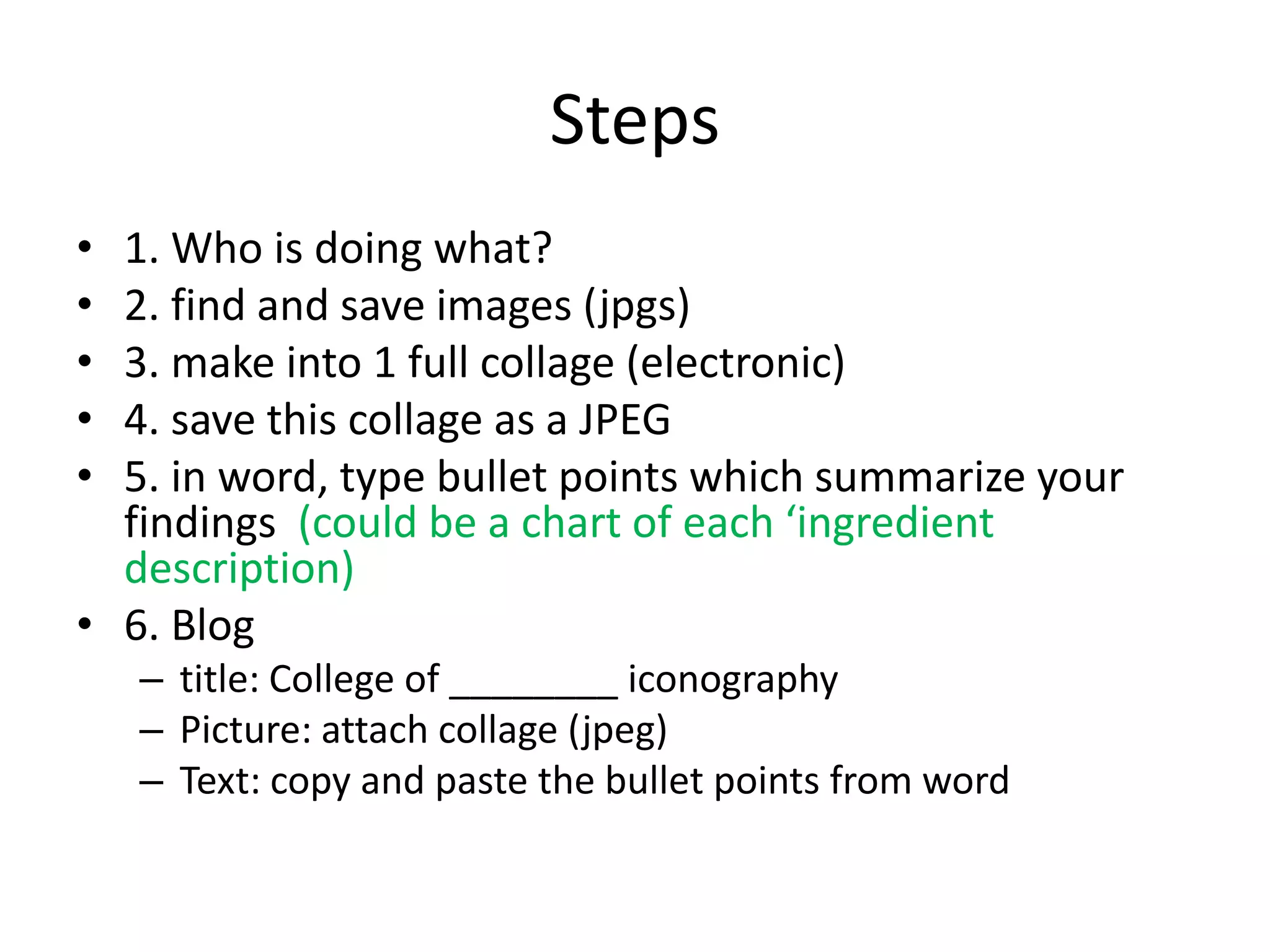 Assignment 9 iconography collage | PPT