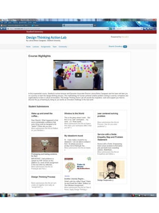 Design Thinking Action Lab: Final Thoughts | PDF