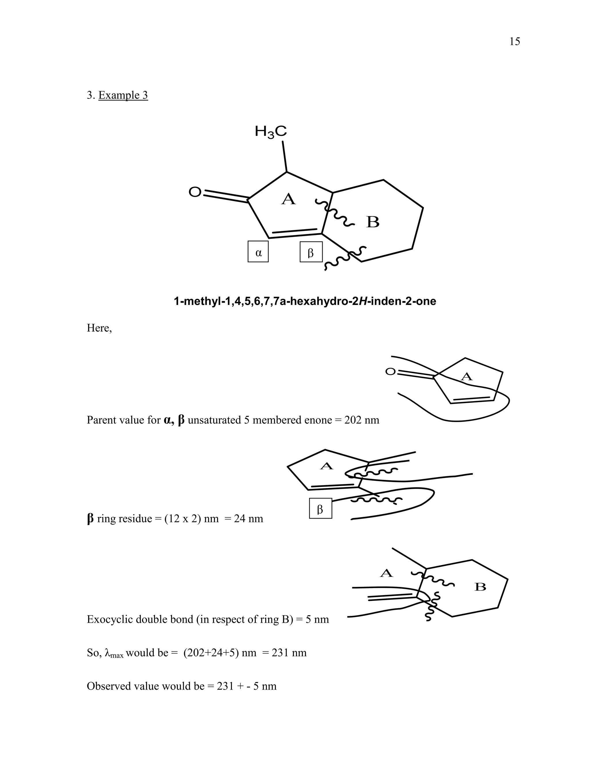 Woodward Fieser Rules for UV spectrometry | PDF