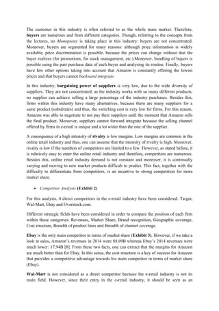 Amazon Competitive Position | PDF | Retail Industry | Industries