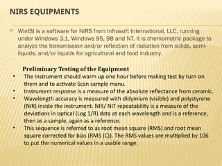 Spectroscopic methods of feed analysis: Near Infrared Reflectance ...
