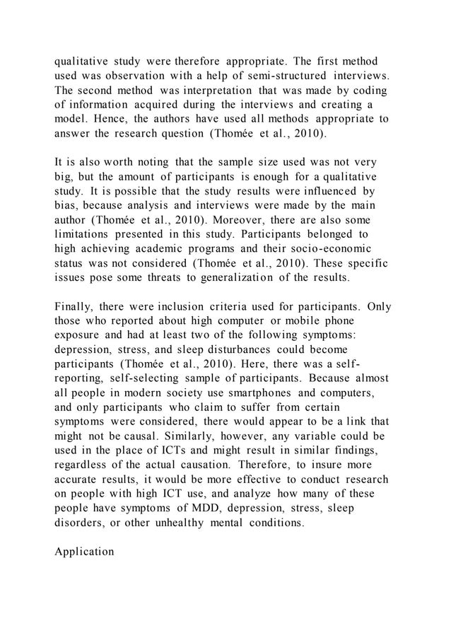 Assignment Annotation Of A Qualitative Research Article Pdf