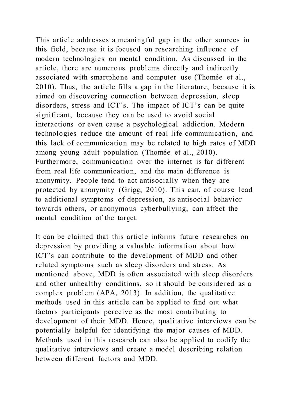 Assignment Annotation of a Qualitative Research Article | PDF