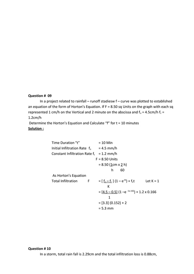 Assignment applied hydrology | PDF