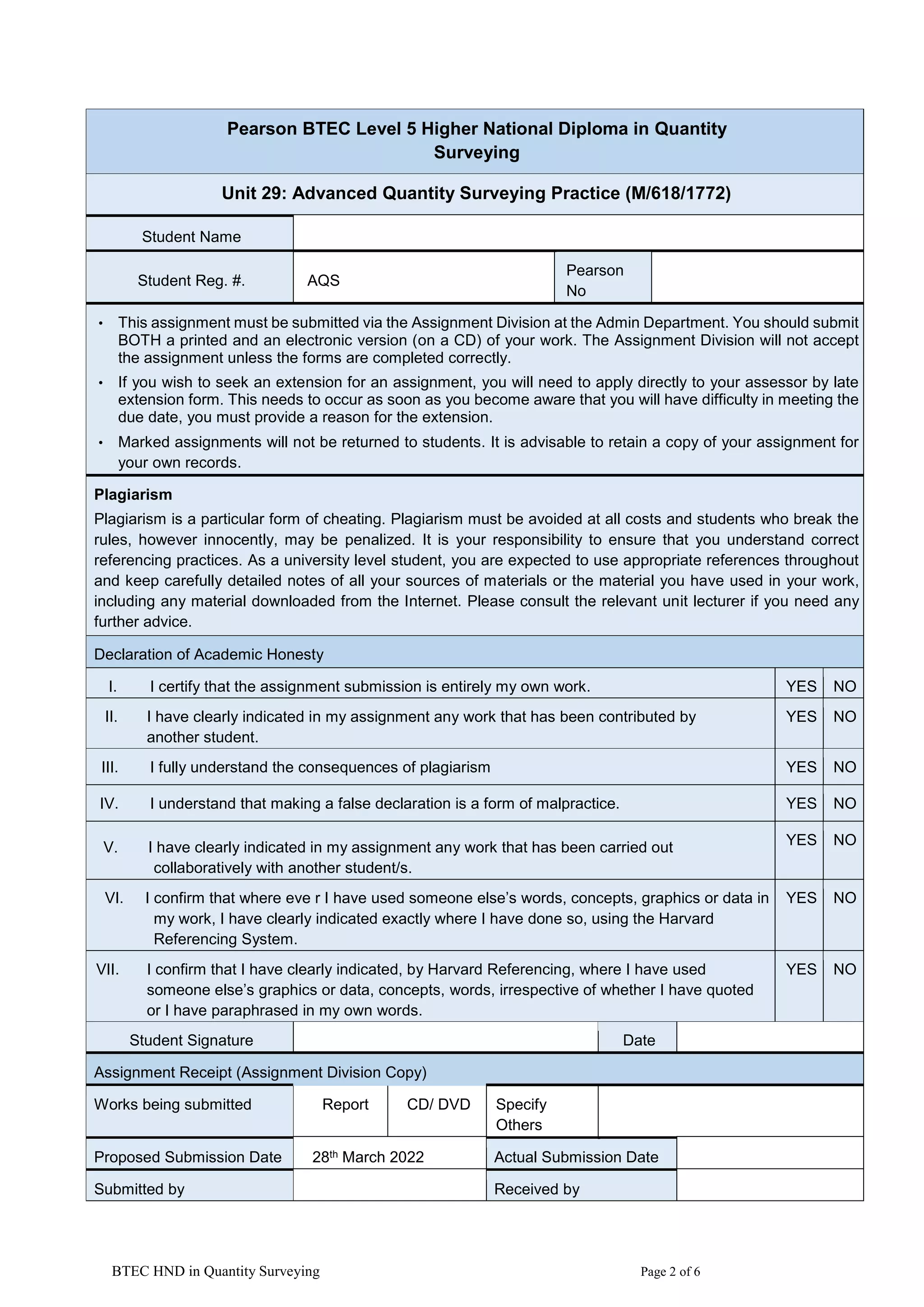 Assignment AQSP for B 10.docx