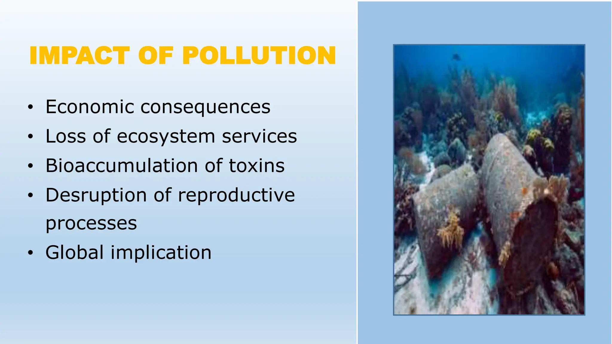 Pollution in aquatic aquatic ecosystem -problems,planning and ...