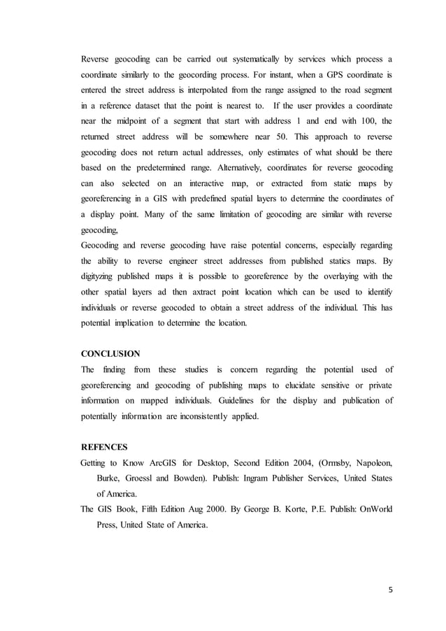 Assignment arc gis | PDF
