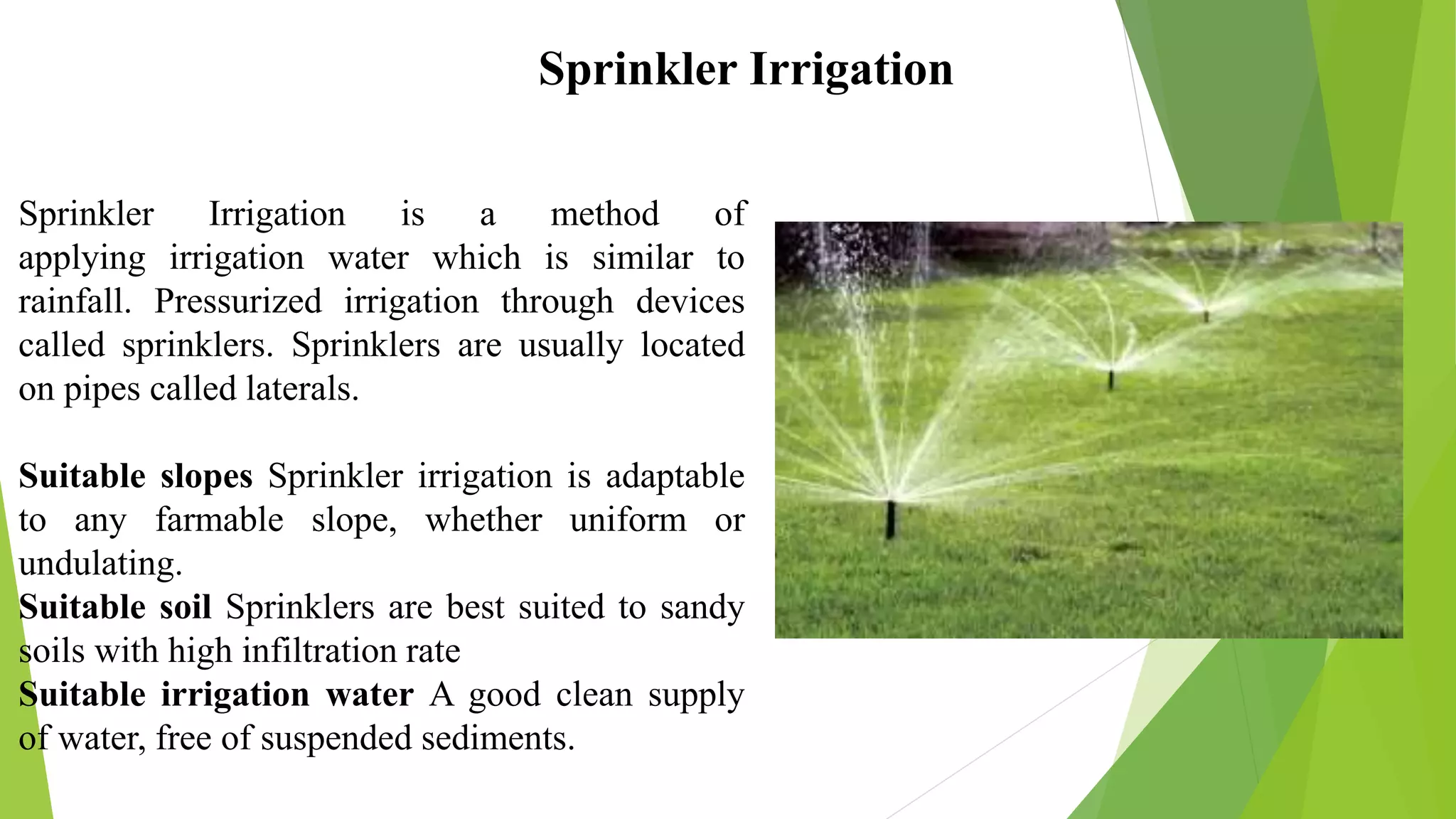 Sprinkler Irrigation System | PPTX