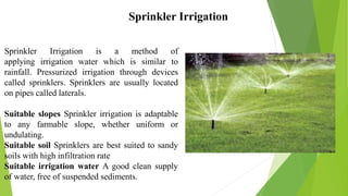 Sprinkler Irrigation System | PPTX