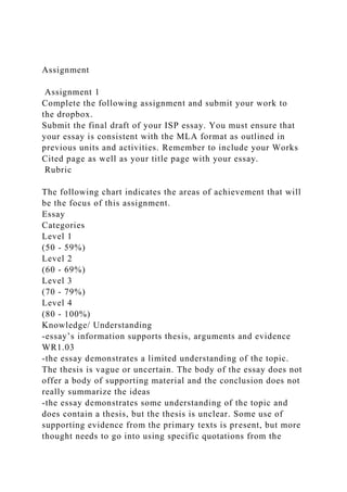 Assignment Assignment 1Complete the following assignment and.docx | Homework and Study | Education