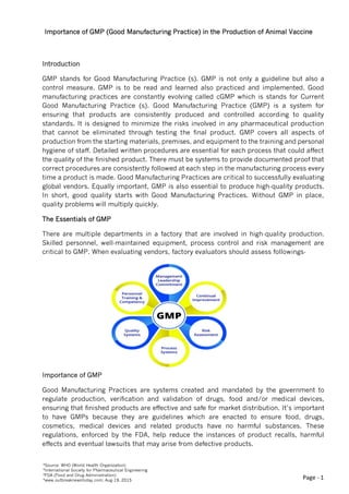 Assignment avd@ gmp | PDF | Pharmaceutical Industry | Industries