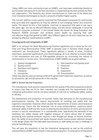 Assignment avd@ gmp | PDF | Pharmaceutical Industry | Industries