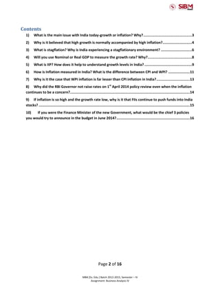 Assignment on Current Economic Conditions | PDF