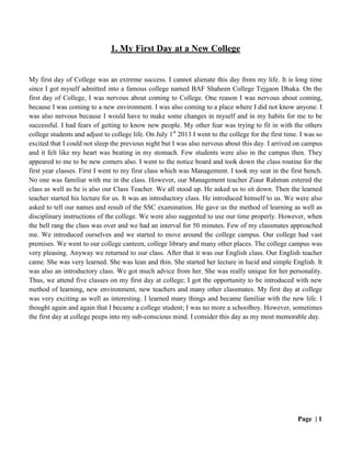 Basic Composition (Narrative Paragraphs) | PDF