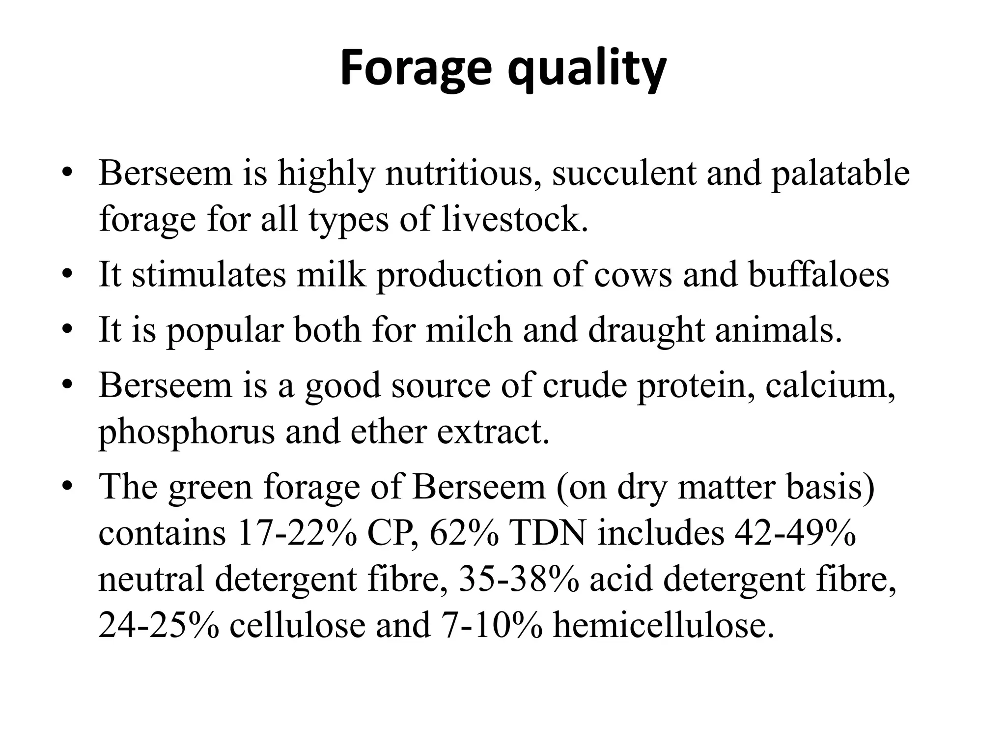 Berseem: Fodder Crop | PPTX
