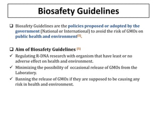 Biosafety | PPTX