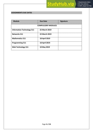 ASSIGNMENT BOOKLET 2019 1ST YEAR (BSc) | PDF