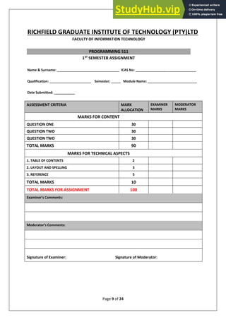 ASSIGNMENT BOOKLET 2019 1ST YEAR (BSc) | PDF