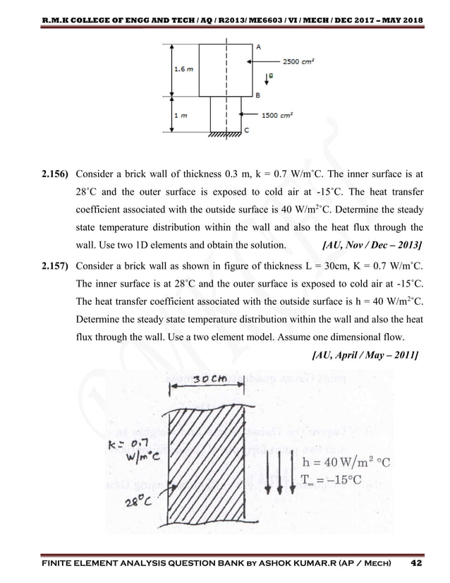 ME6603 - FINITE ELEMENT ANALYSIS | PDF | Physics | Science