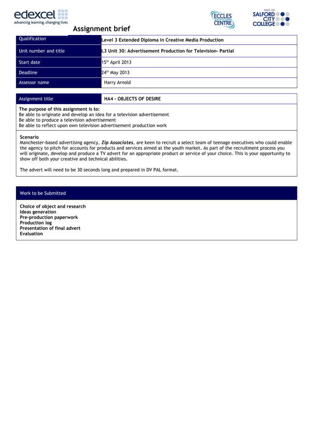 Assignment brief | DOC