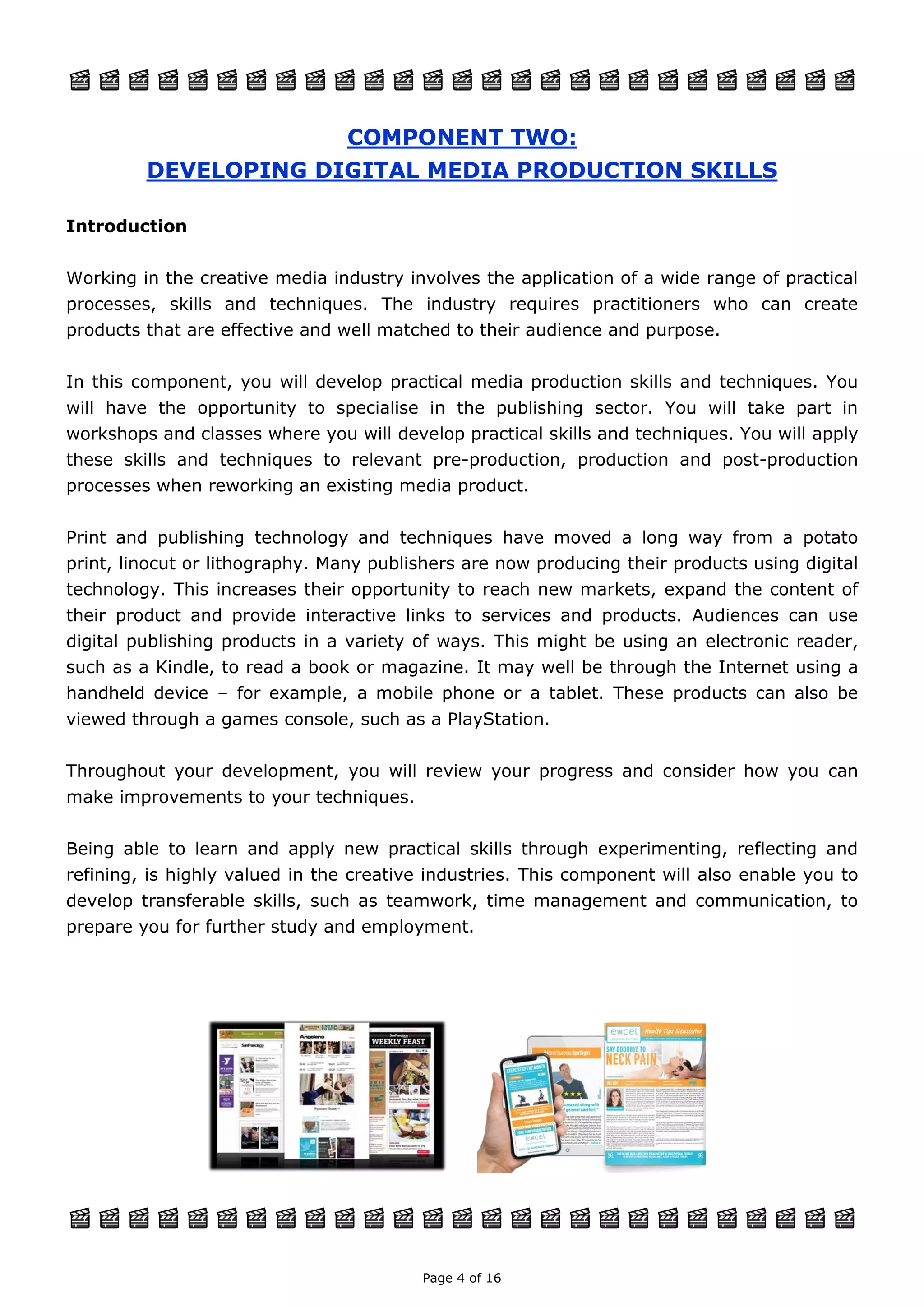 Component Two Assignment Brief | PDF | Desktop Publishing | Computer Software and Applications