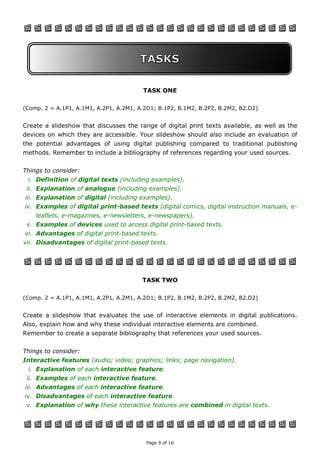 Component Two Assignment Brief | PDF | Desktop Publishing | Computer ...