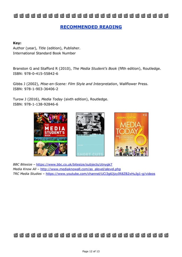 Assignment Brief (Component One) | PDF | Genres