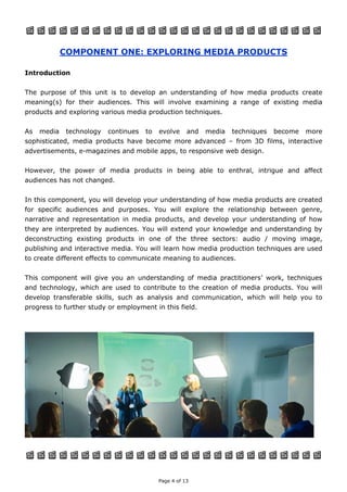 Assignment Brief (Component One) | PDF